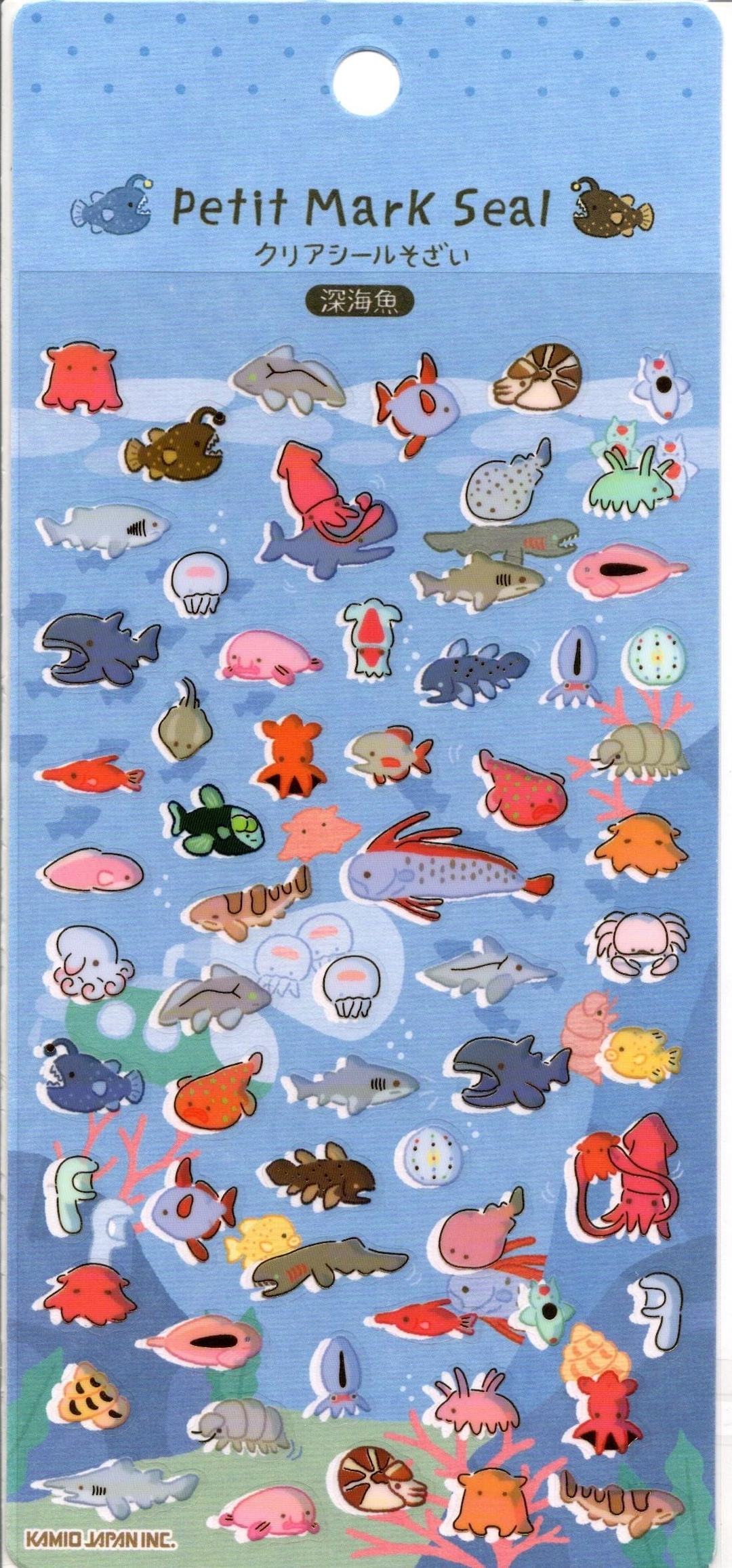 Ocean Life Animal Stickers - Clear Stickers - Kamio Stickers - Etsy