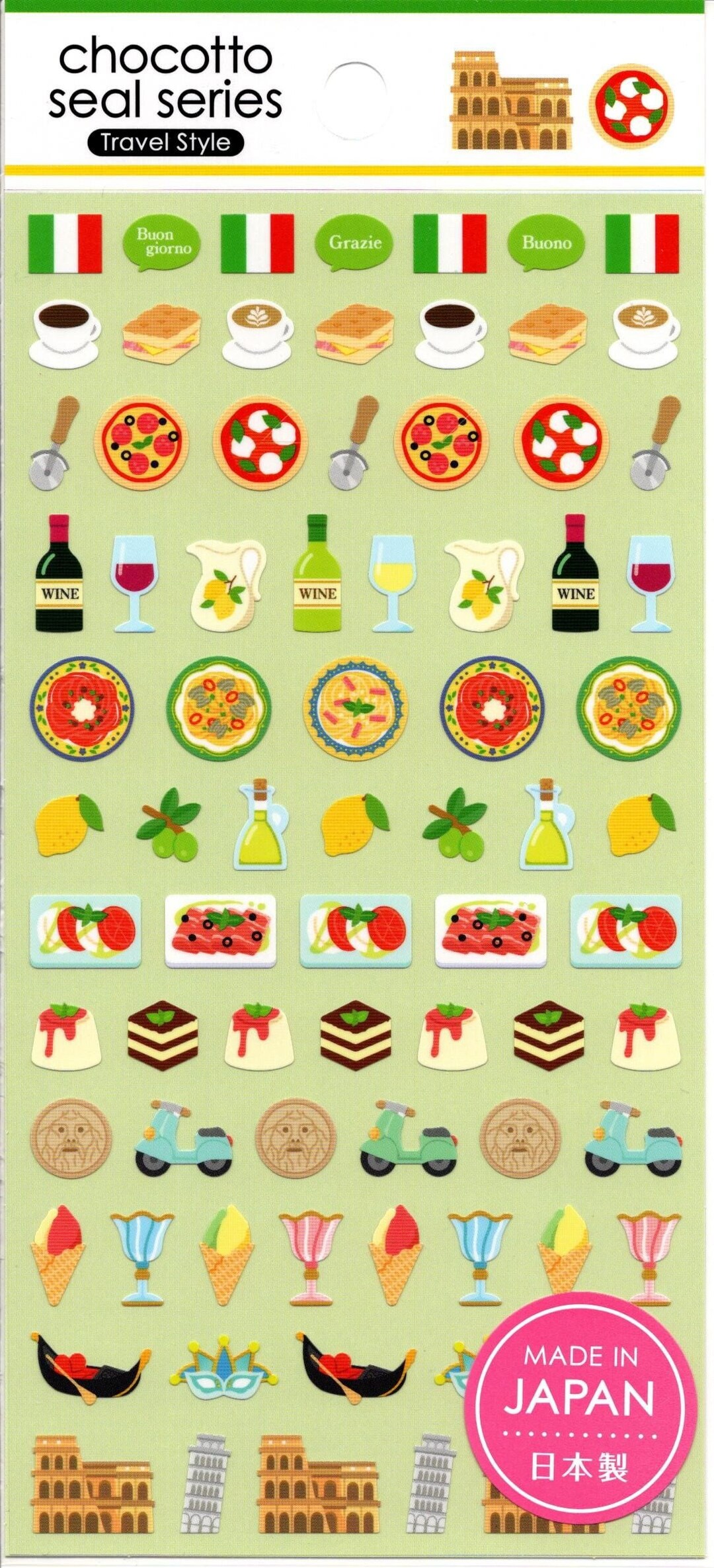 Italian Food Stickers - Restaurant Stickers - Etsy