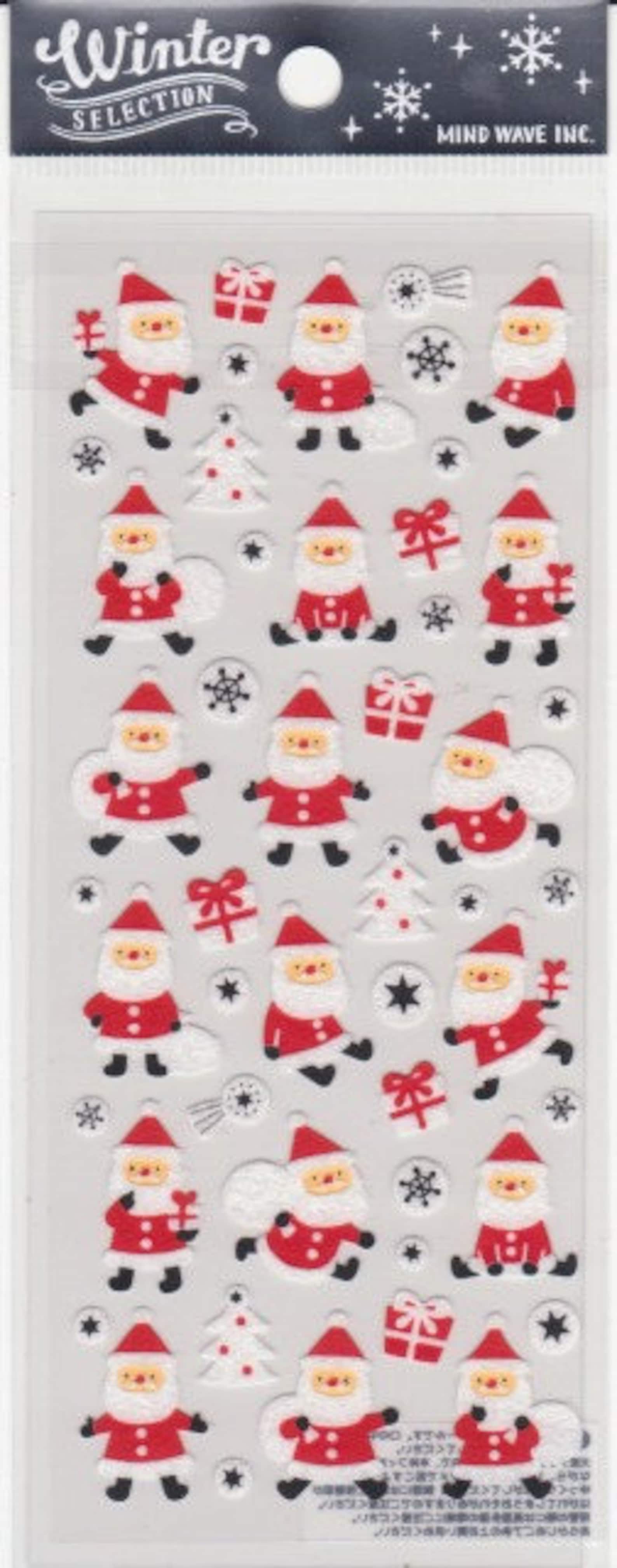 Christmas Stickers Santa Stickers Felt Stickers Mind - Etsy