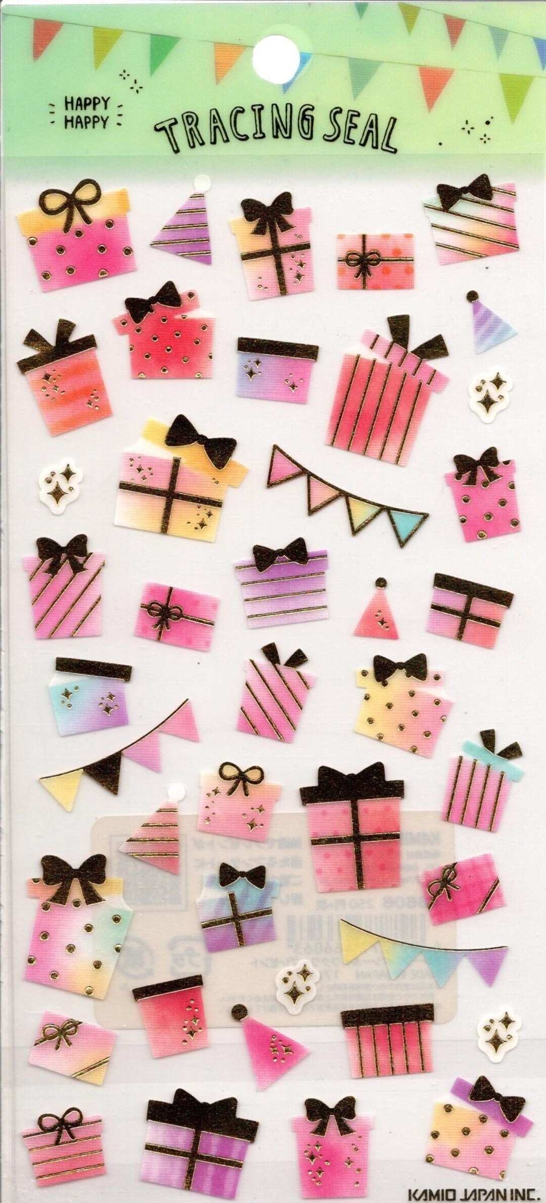 Present Stickers Tracing Stickers Kamio Reference A6242 - Etsy