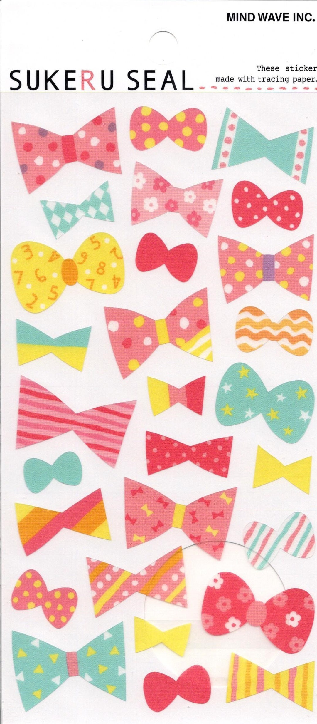 Ribbon Stickers - Tracing Paper Stickers - Etsy