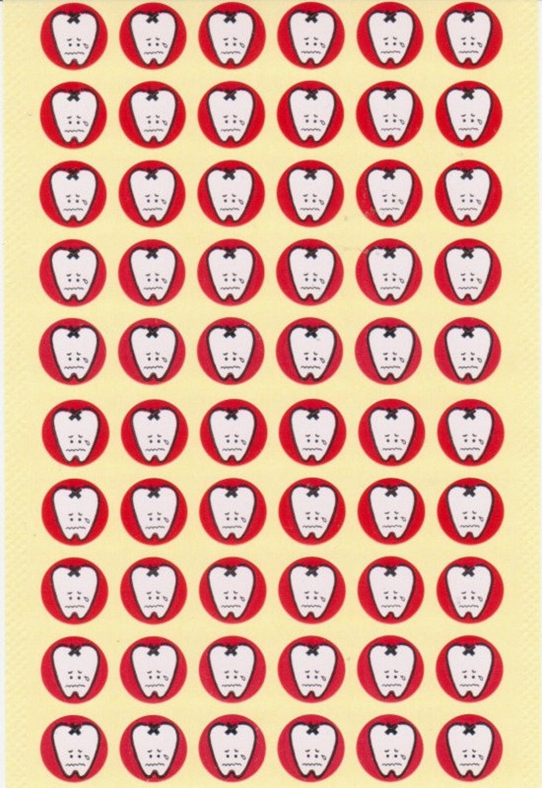 Tooth Stickers - Teeth Stickers - Dental Stickers - Reference A4631-36 ...