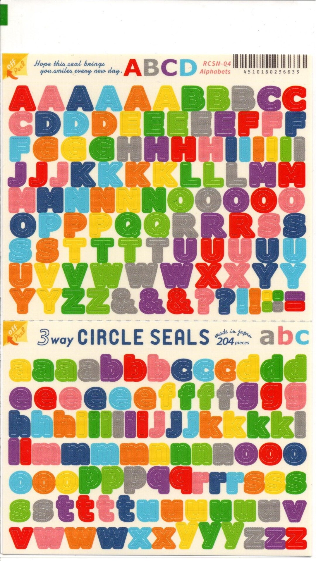 Alphabet Stickers - 3 Way Circle Seals - Etsy