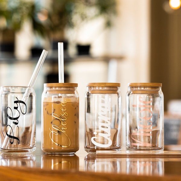 Personalized Glass Cup - Etsy