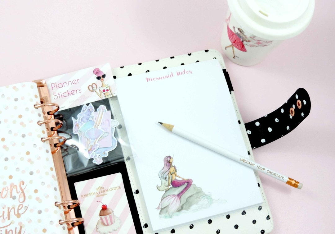 Mermaid Notes Notepad, Mermaid Stationery, Fashion Sketch Notepad ...