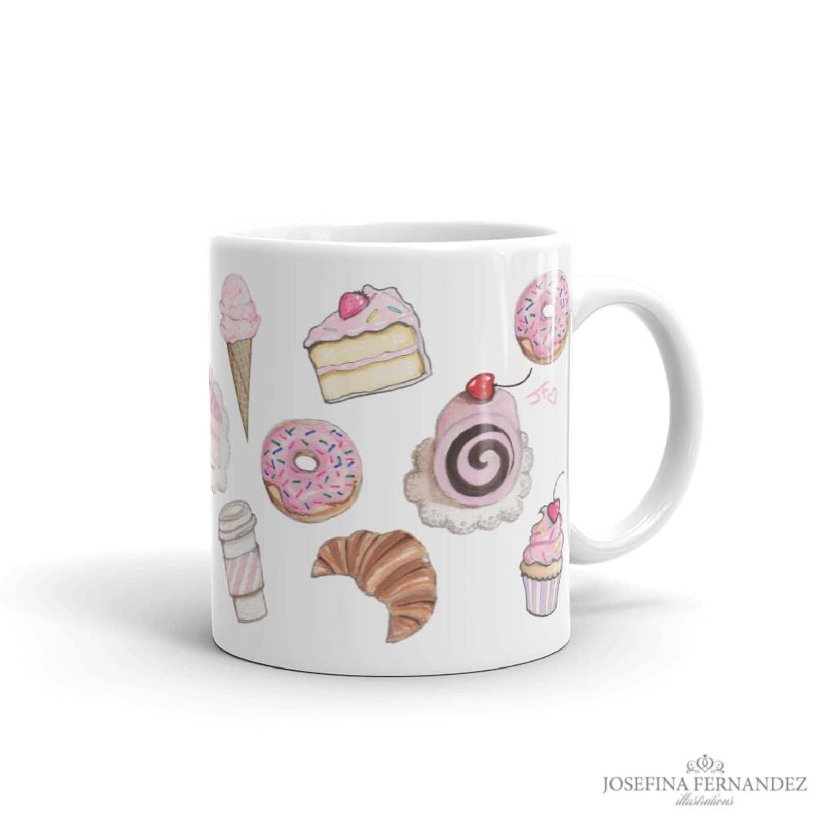 Sweet Treats Coffee Mug, Cute Coffee Mug, 11 Oz Coffee Mug, Pastel ...