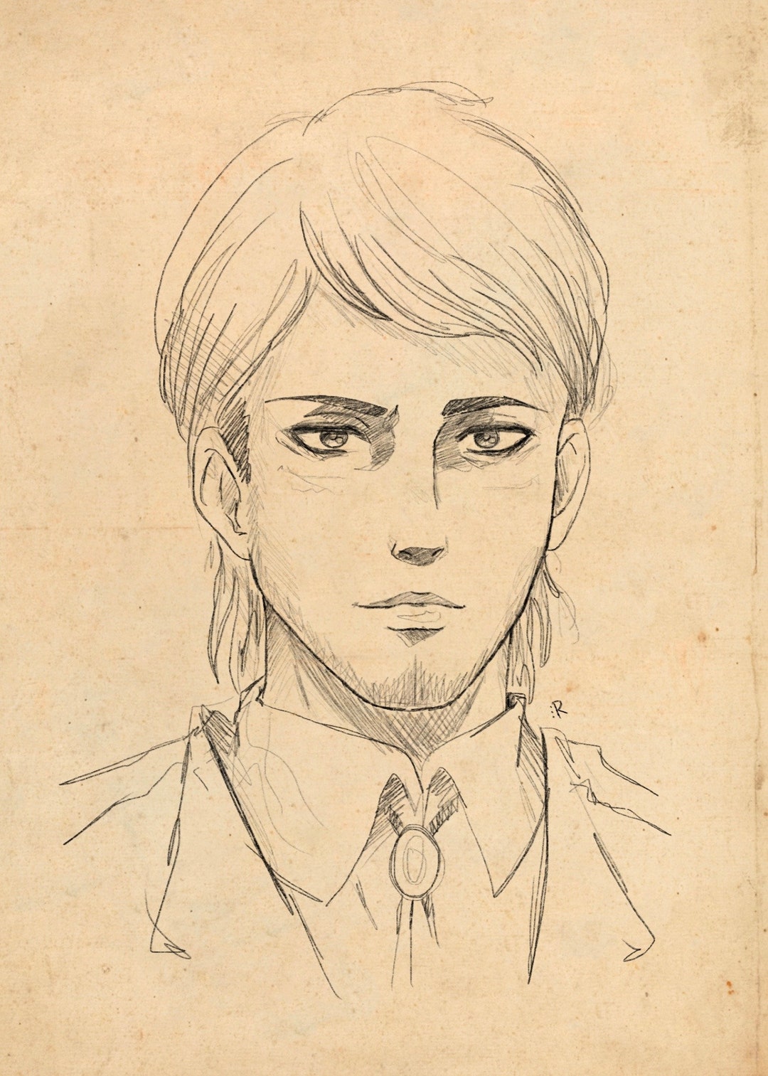 Anime Portrait Art Print 5x7in - Etsy