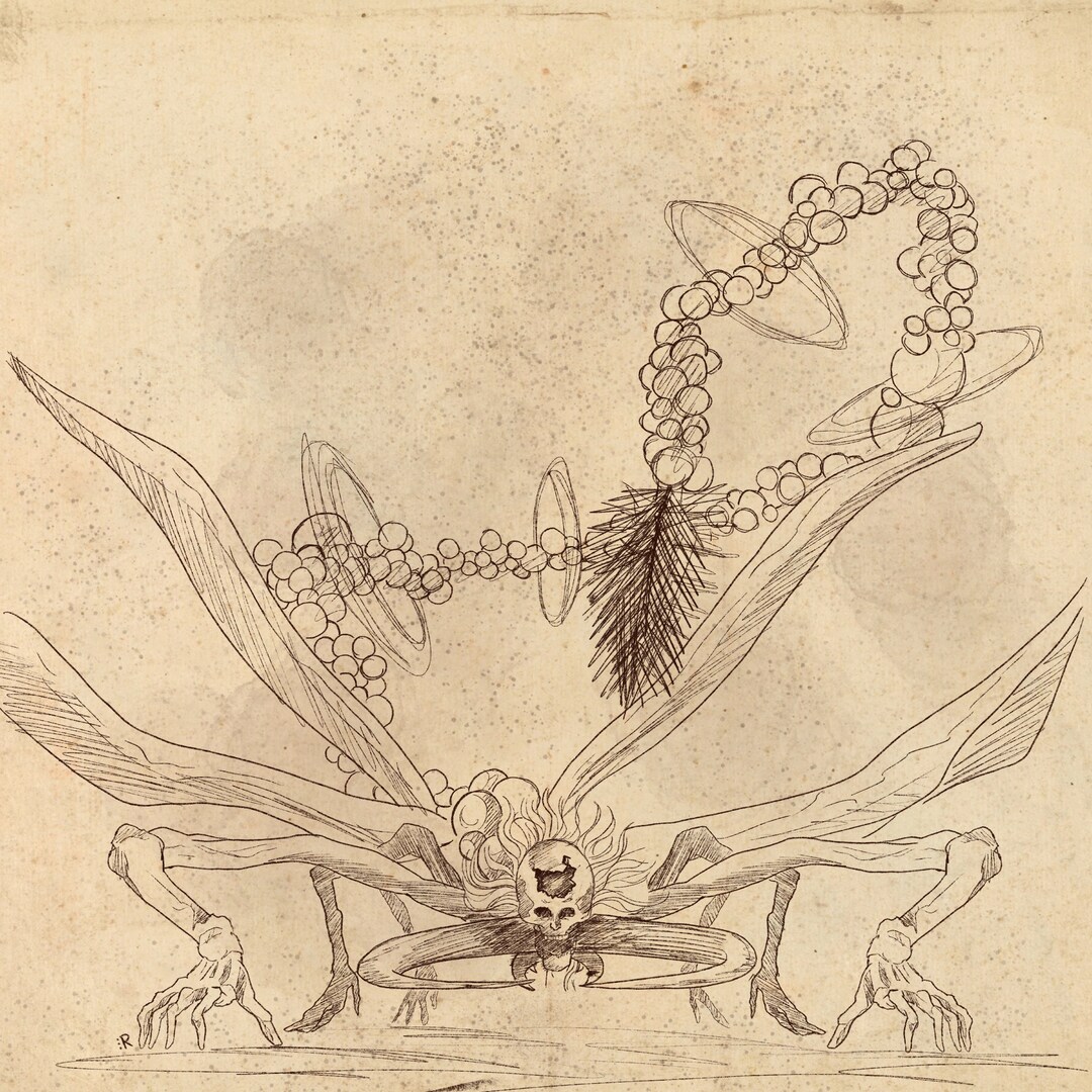 Drawing Inspired by Astel From Elden Ring - Physical Print, 4x4 or ...