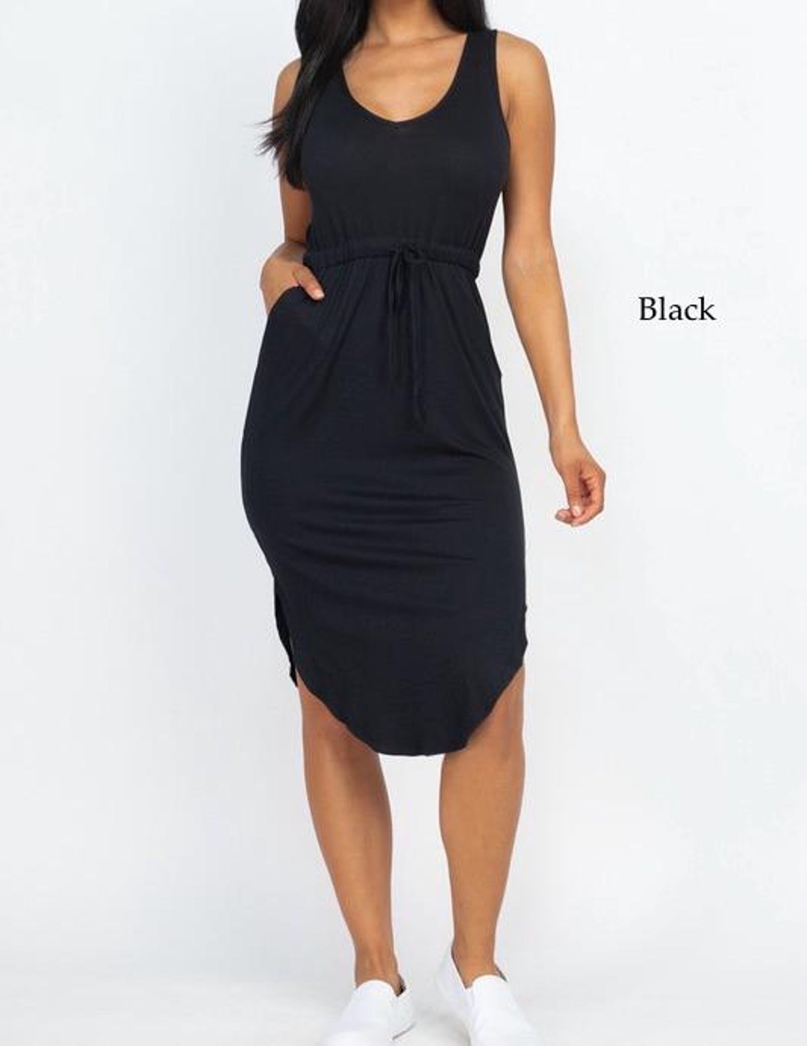 Brooke Sleeveless Pocket Dress: Comfy Casual Style - Etsy