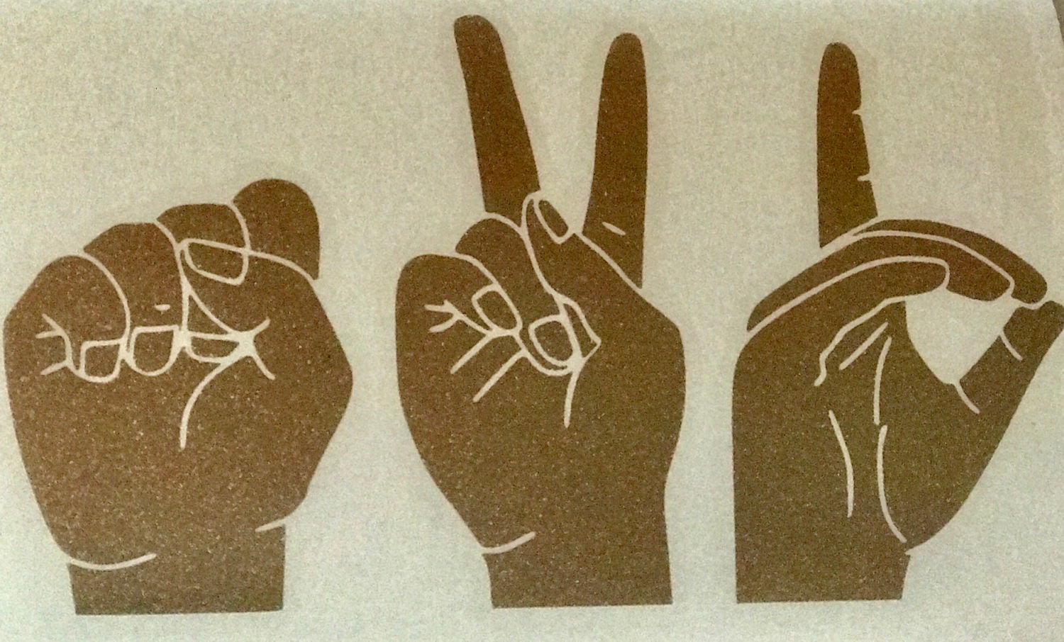 Monogram in Sign Language Sign Language Monogram American - Etsy