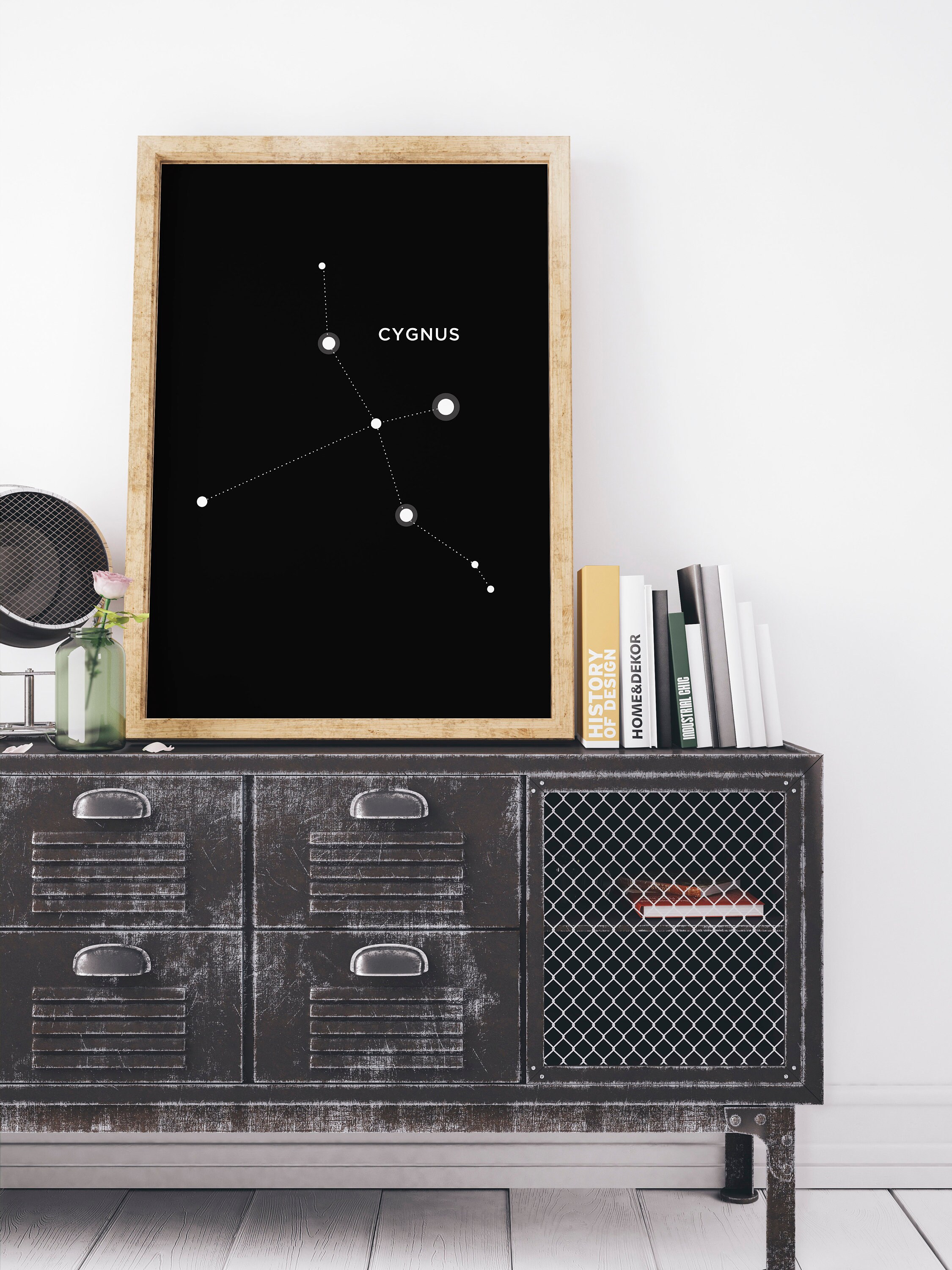 Cygnus Constellation, Art Printable, Astrology Downloadable Print ...