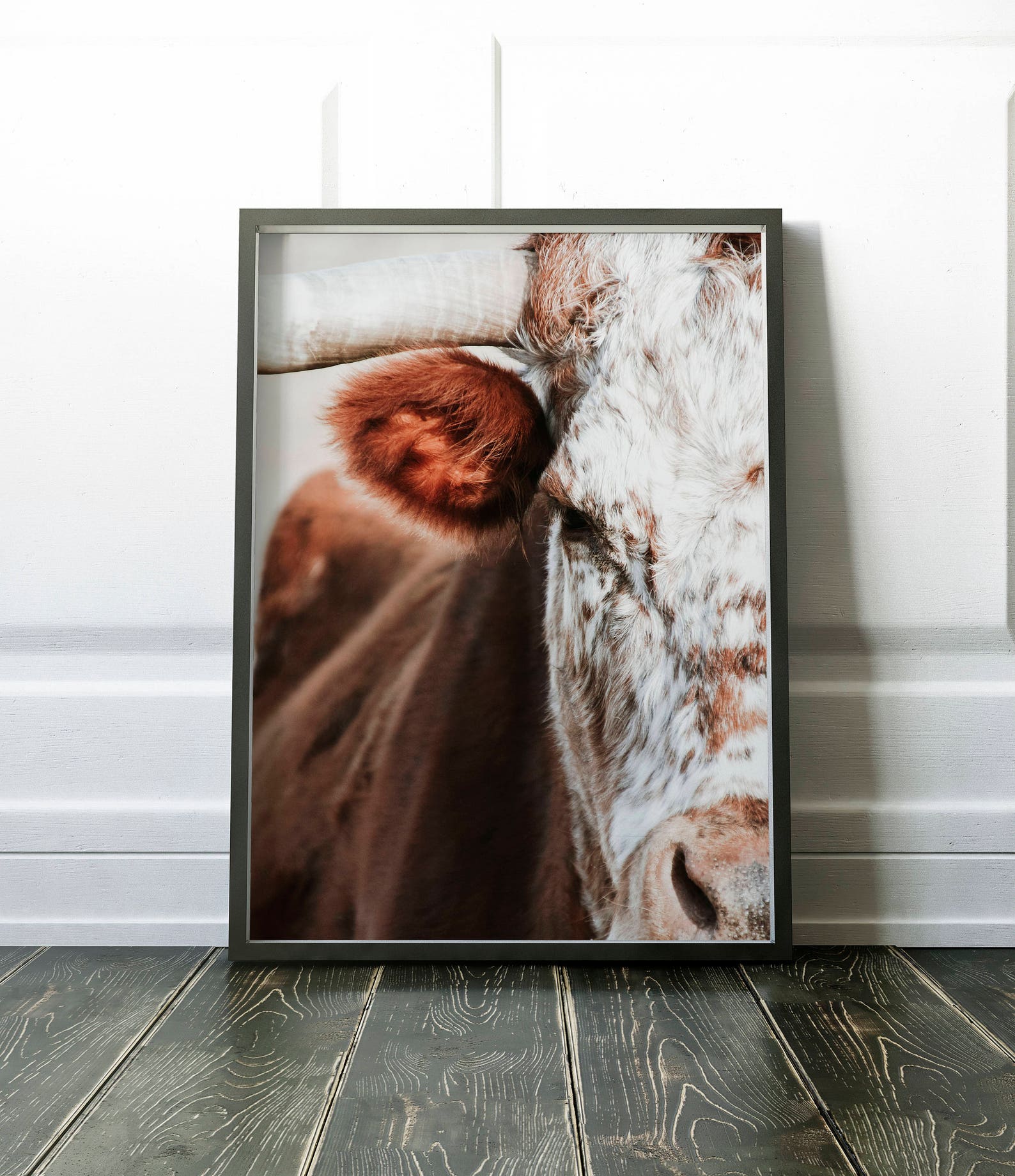 Highland Cow Print Printable art Farm Animal Art Digital | Etsy