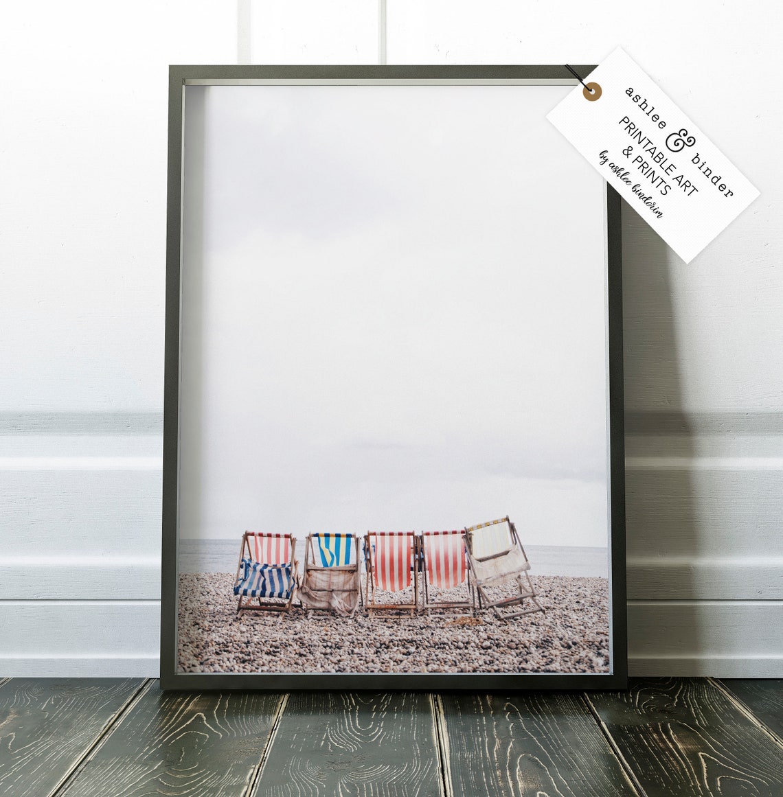 Vintage Chair Photo, Relaxing Beach, Coastal Decor Download, Ocean ...
