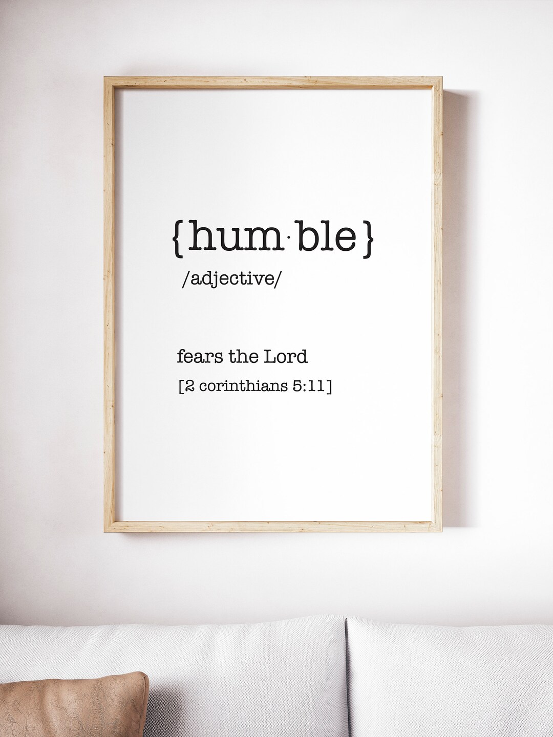 Humble Print, Definition Print, Fruit of the Spirit, Bible Verse Print ...