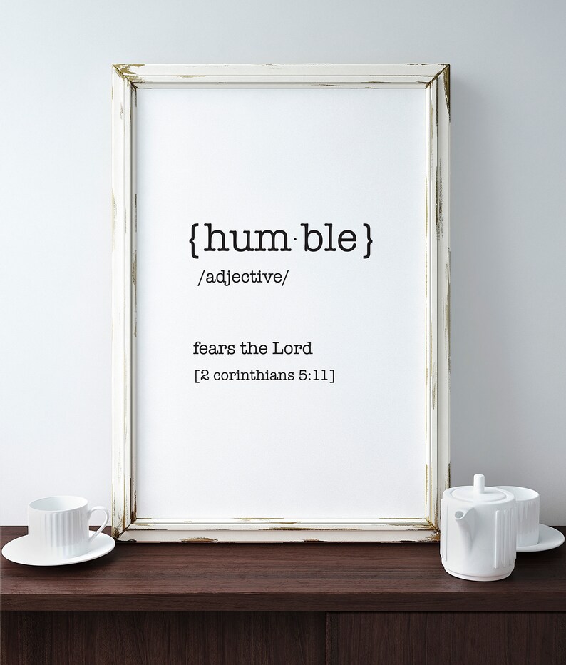 Humble Print Definition Print Fruit of the Spirit Bible | Etsy
