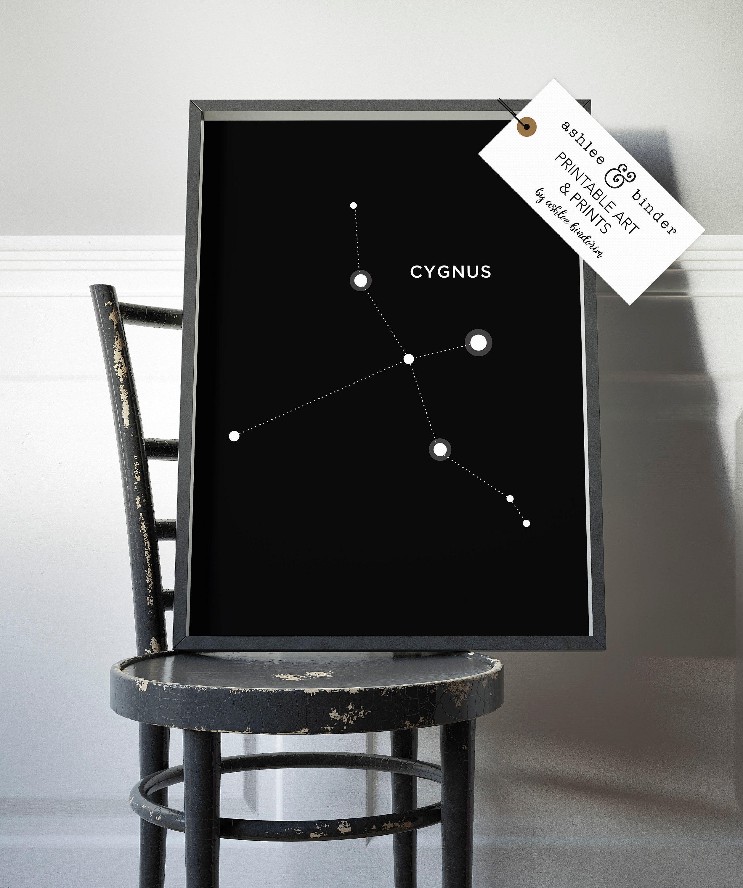 Cygnus Constellation, Art Printable, Astrology Downloadable Print ...