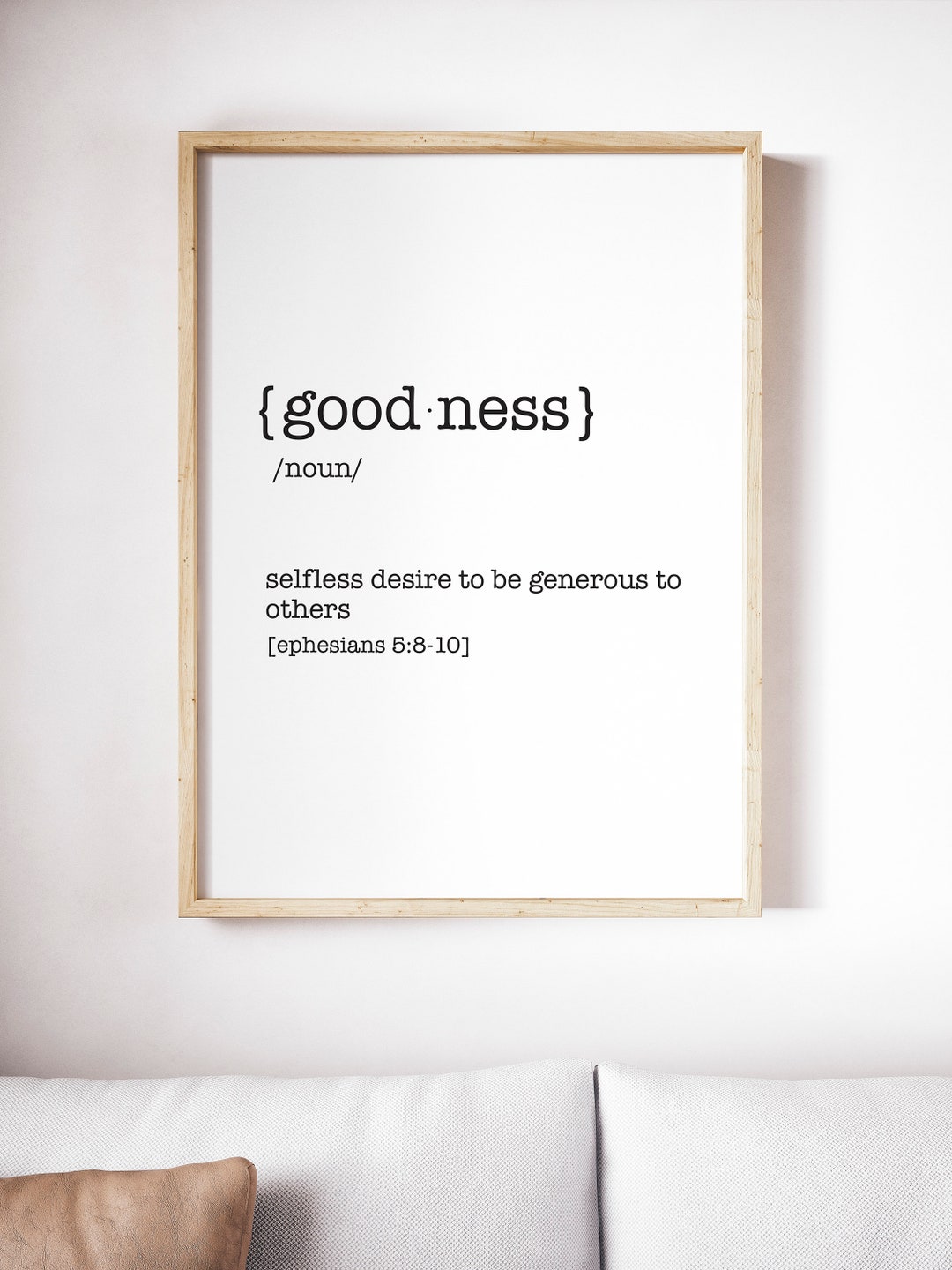 Goodness Print, Definition Print, Fruit of the Spirit, Fruits of the ...