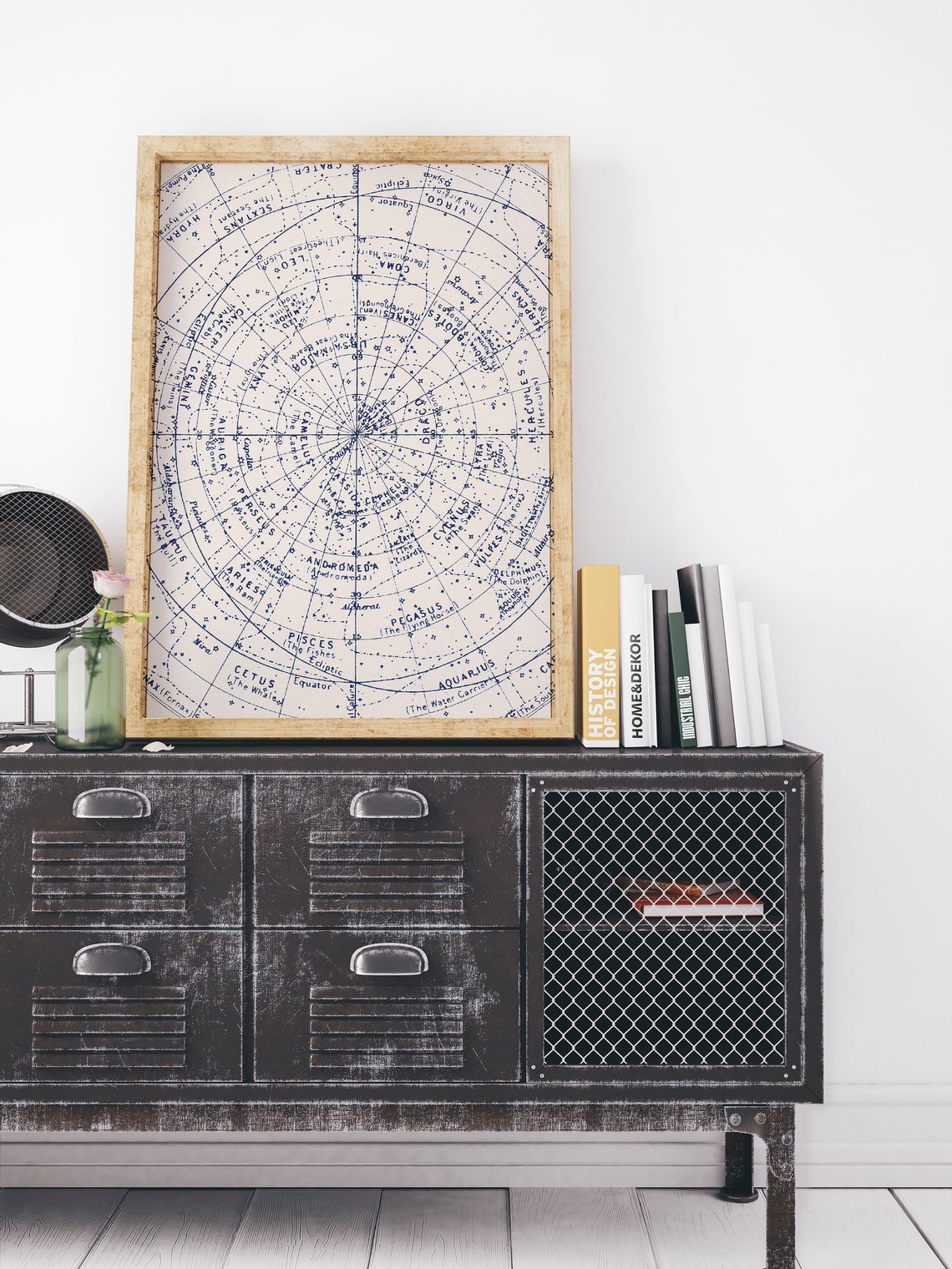 Astrology Print, Old Star Chart Vintage Astrology Print, Constellation ...