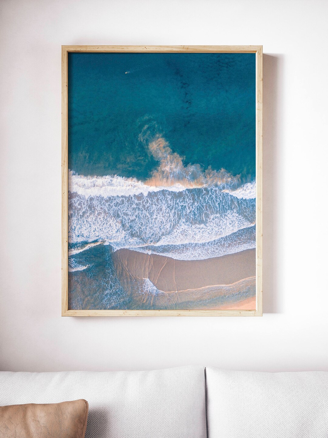 Coastal Prints, Beach Print, Ocean Water Waves Photography, Modern ...