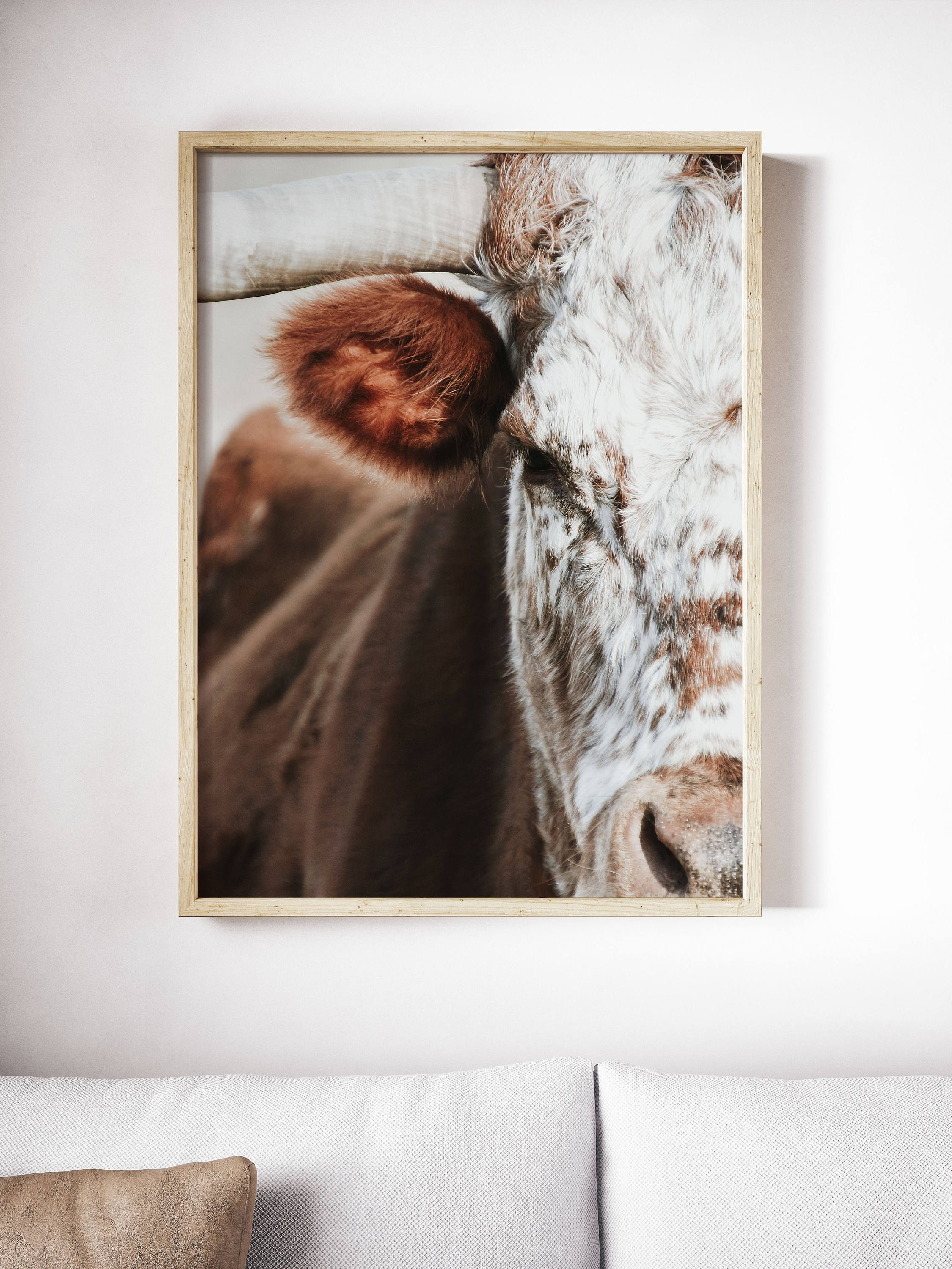 Highland Cow Print Printable art Farm Animal Art Digital | Etsy