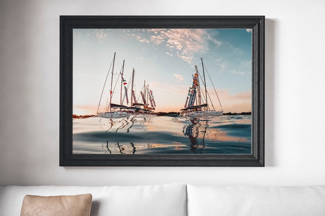 Yacht Photography, Sail Print, Wall Art Decor, Sailboat Photo, Sailing ...
