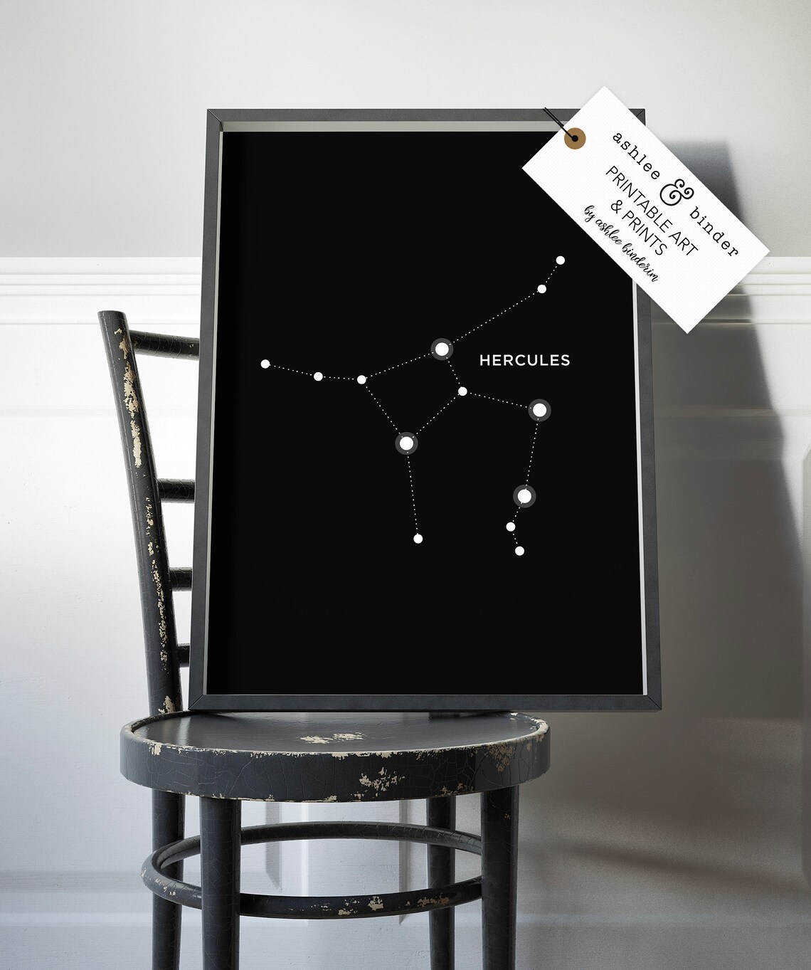 Hercules Constellation, Art Printable, Astrology Downloadable Print ...