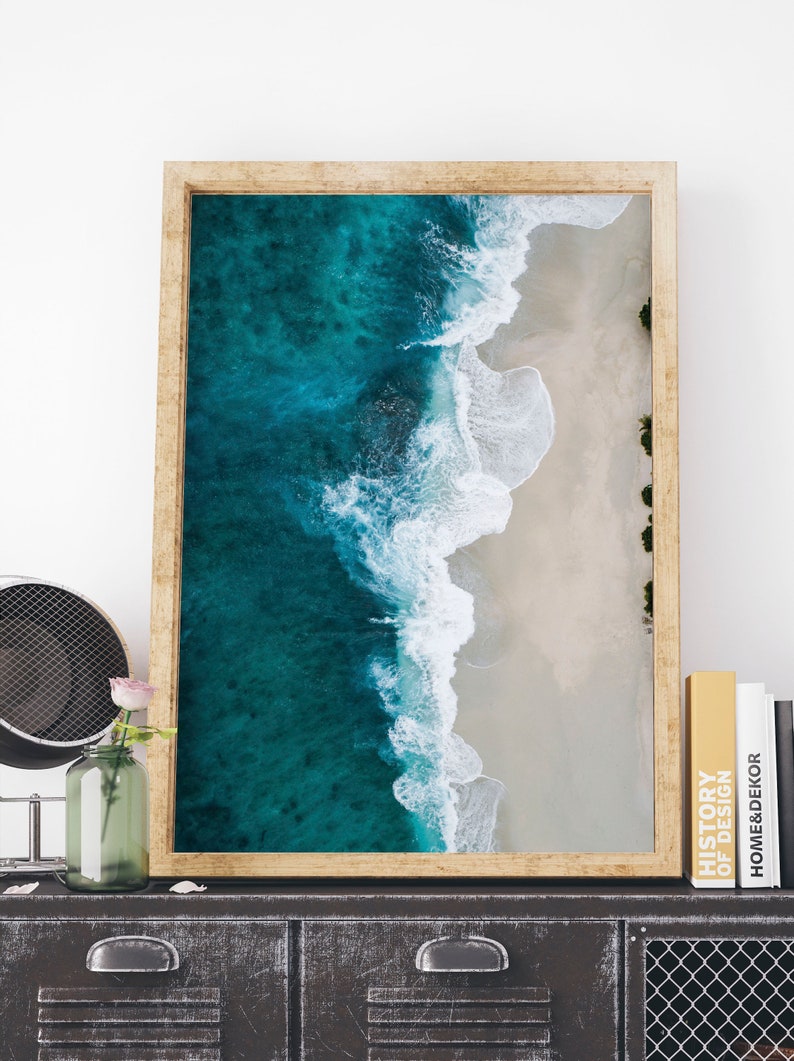 Ocean Print Large Ocean Art Print Oceanic Photography Teal - Etsy