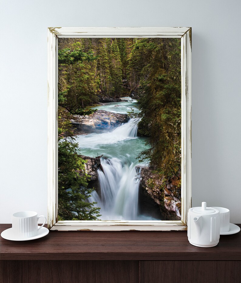 Nature Prints Waterfall Print Waterfall Art Waterfall | Etsy