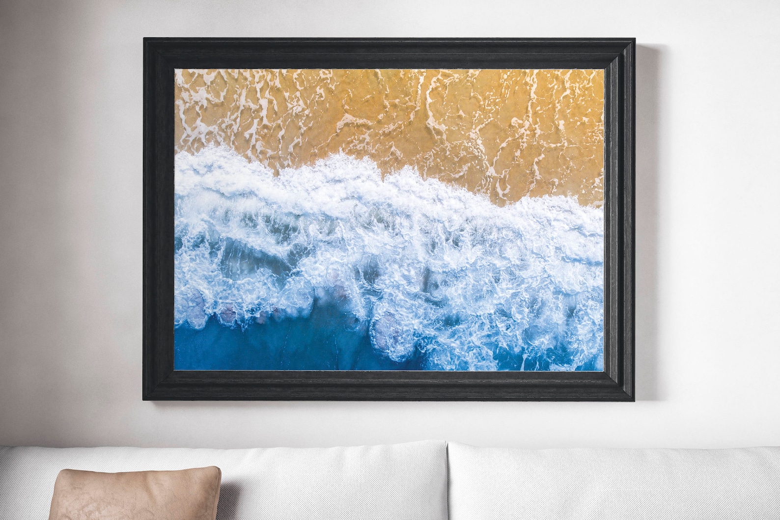 Sand to Sea Art Print Poster Beach Print Water Art Beach | Etsy