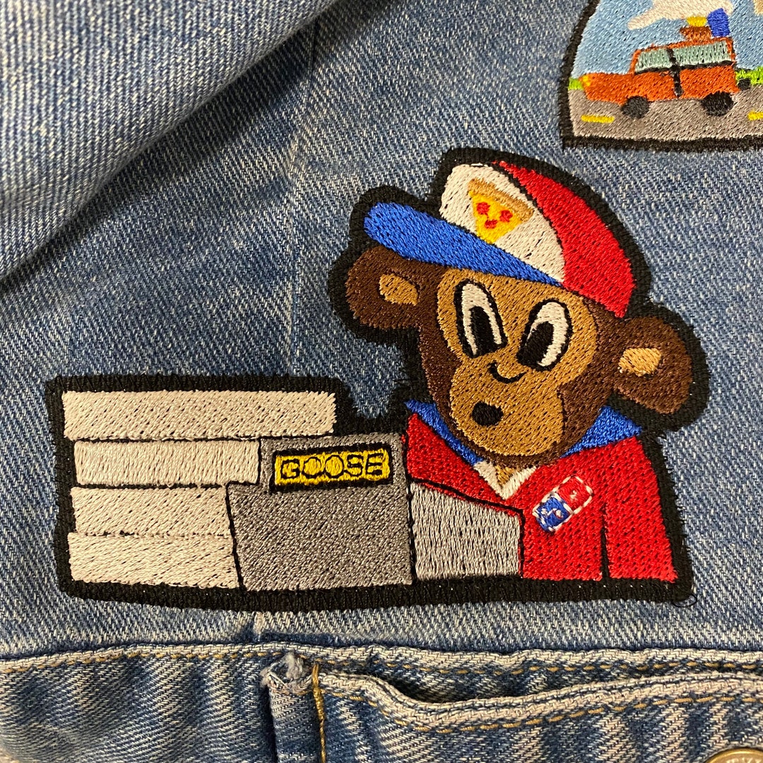 Goose the Band Animal Monkey Pizza Misheard Lyric Embroidered Patch - Etsy