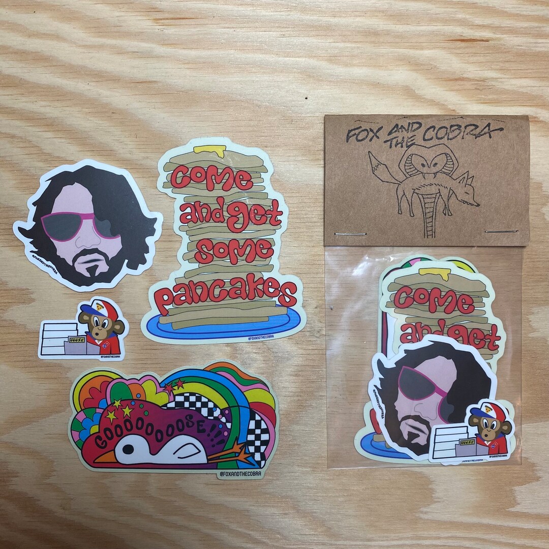 4 Pack Sticker Bundle Goose the Band Fan Art - Etsy