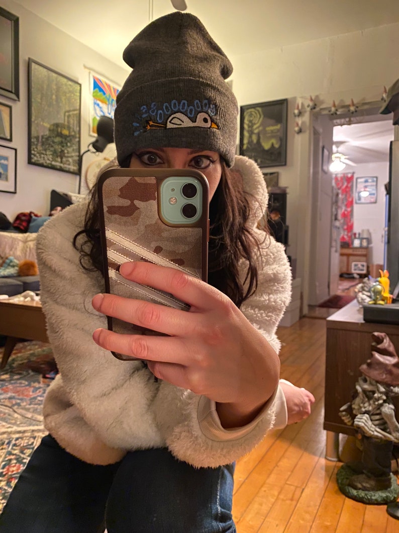 Goose the Band Embroidered Knit Beanie Hat Gooooose Black - Etsy