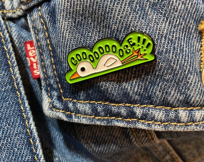 Goose Fan Art Pin Hot Tea Parody - Etsy