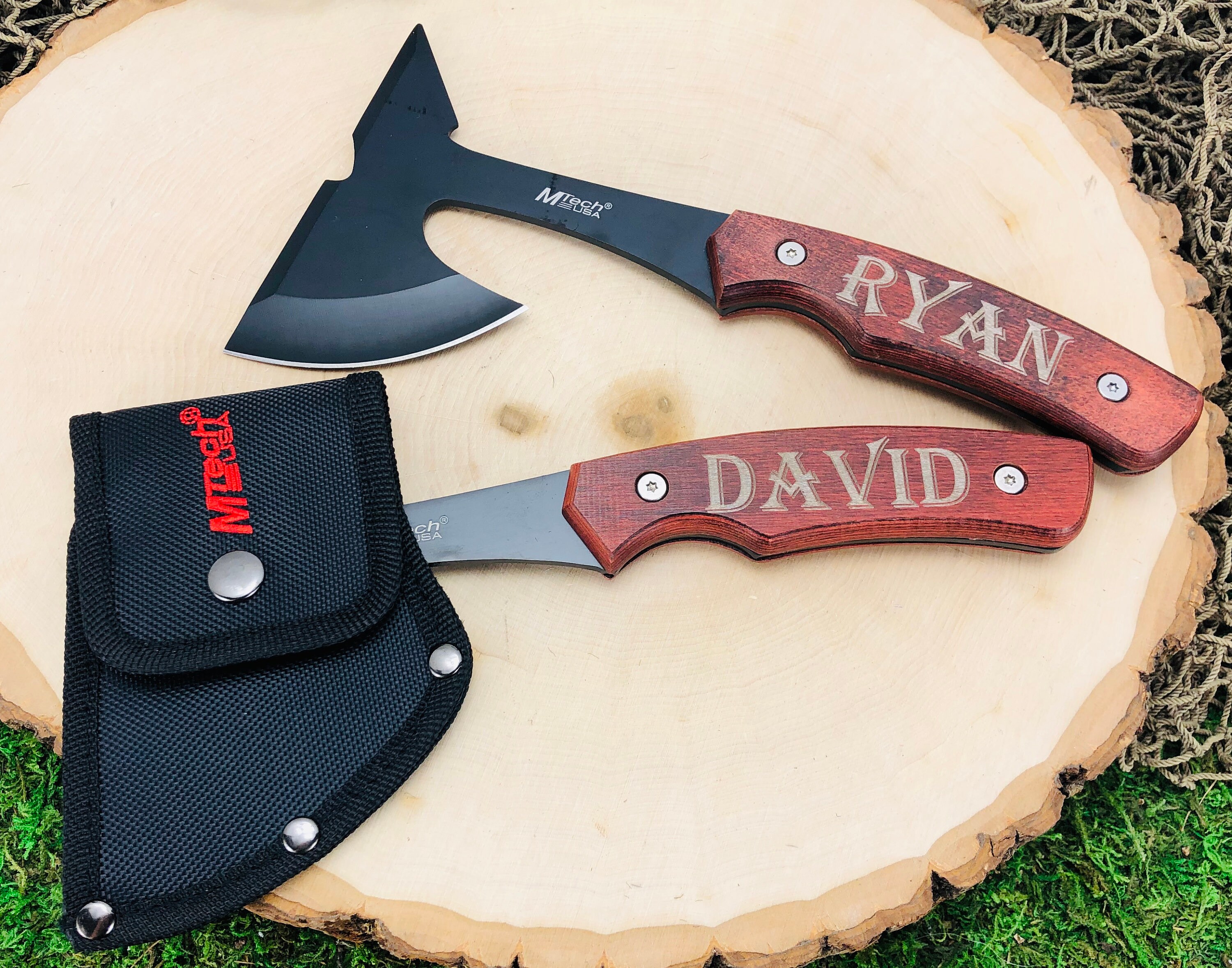 Engraved Mini Hatchet Axe and Sheath Cool mens gift Great | Etsy