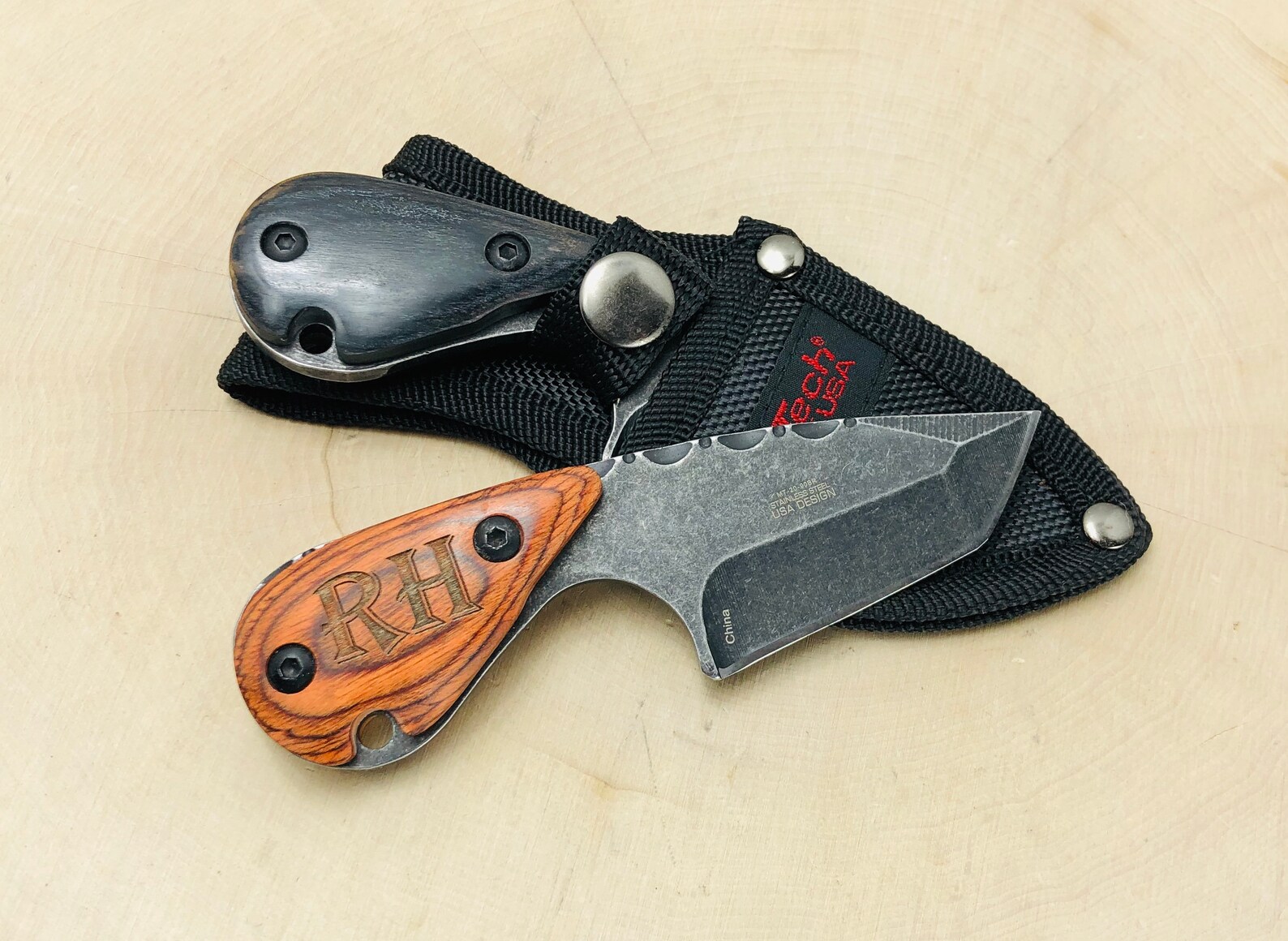 Engraved Mini Fixed Blade Knife With Sheath Xmas Stocking - Etsy