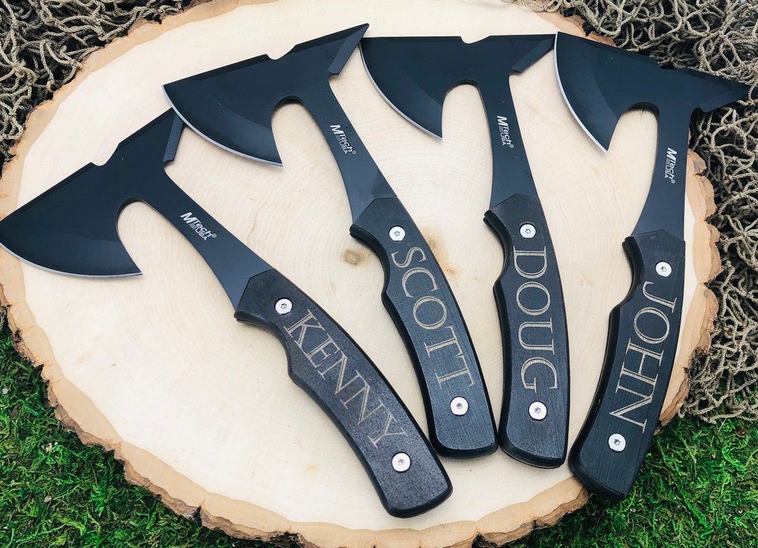 Engraved Hatchet Set of 4: Personalized Groomsmen Gift - Etsy