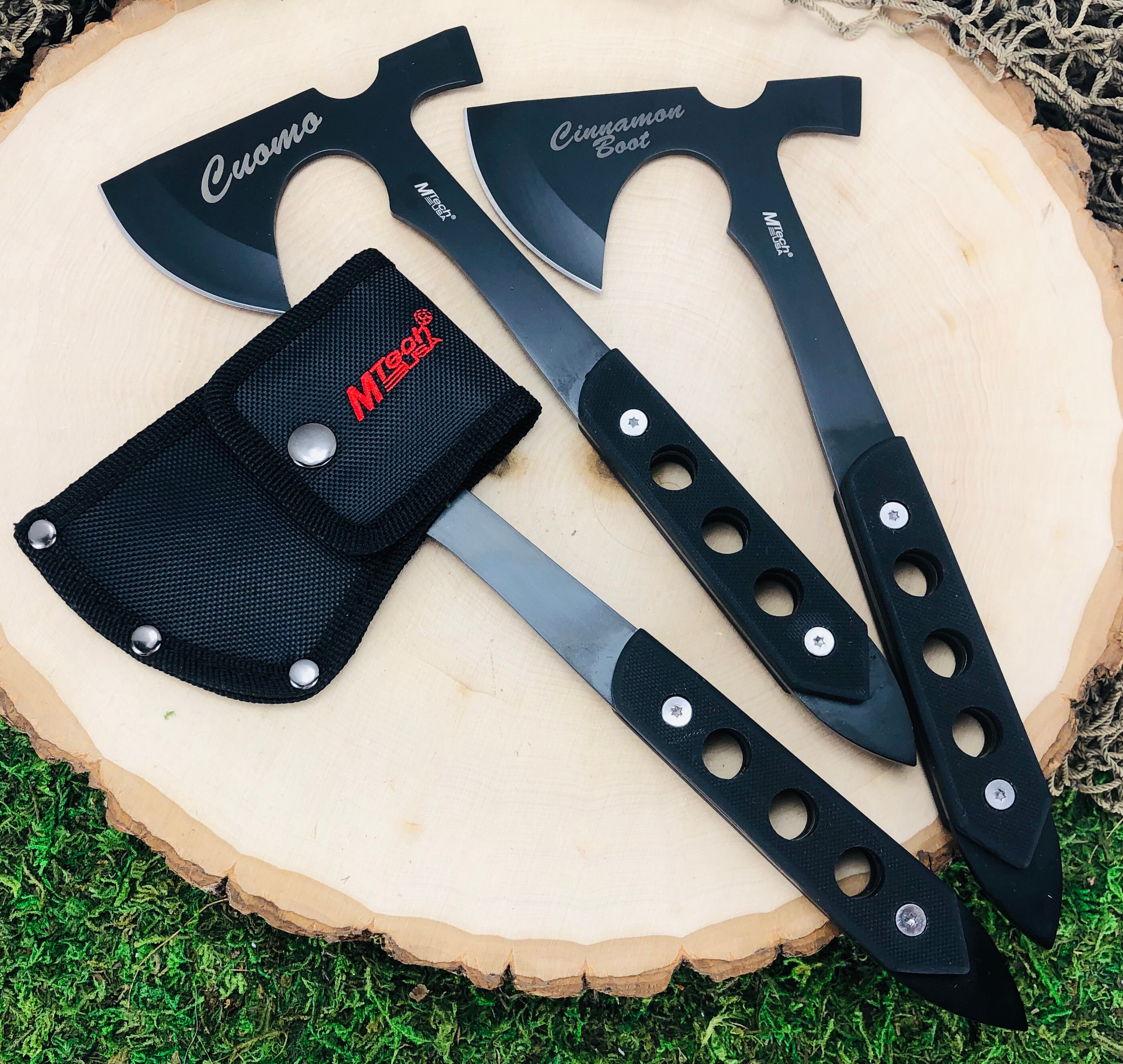 4 Custom Engraved Mini Hatchets Axe and Sheath Cool mens | Etsy