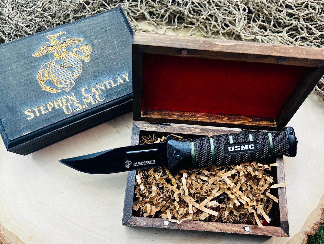 USMC Gift Idea, Cool US Marines Personalized Keepsake, US Military ...