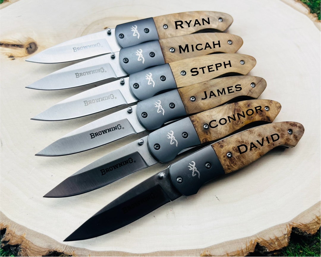 Set of 11 Engraved Browning Folding Knives: Groomsmen Proposal Gifts - Etsy
