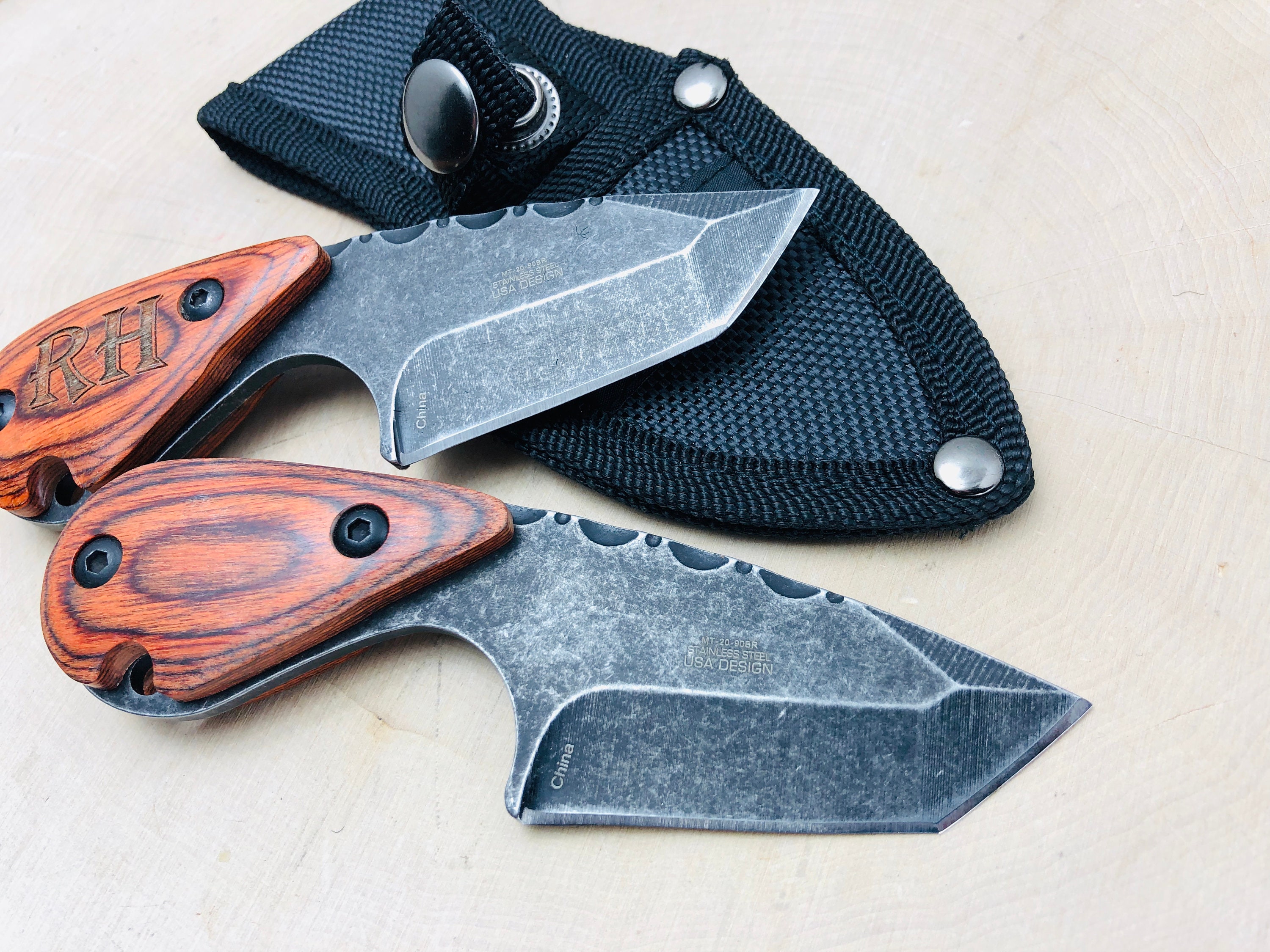 Engraved Mini Fixed Blade Knife With Sheath Xmas Stocking - Etsy