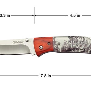 Eagle, Wolf, Deer, Bear or Elk Custom Engraved Pocket Knife, Unique ...