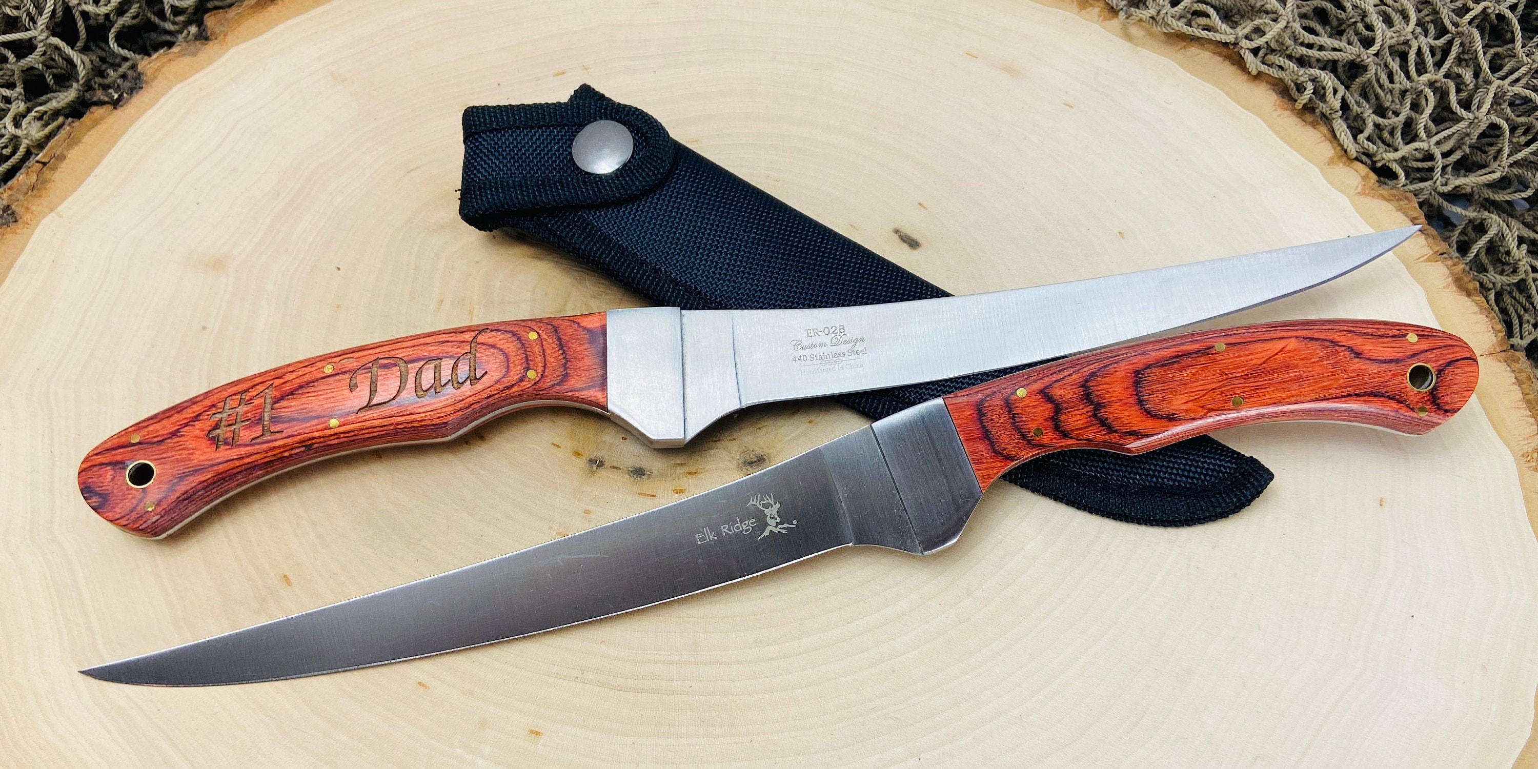 Personalized Fillet Knife and Sheath: Engraved Gift for Fishermen - Etsy