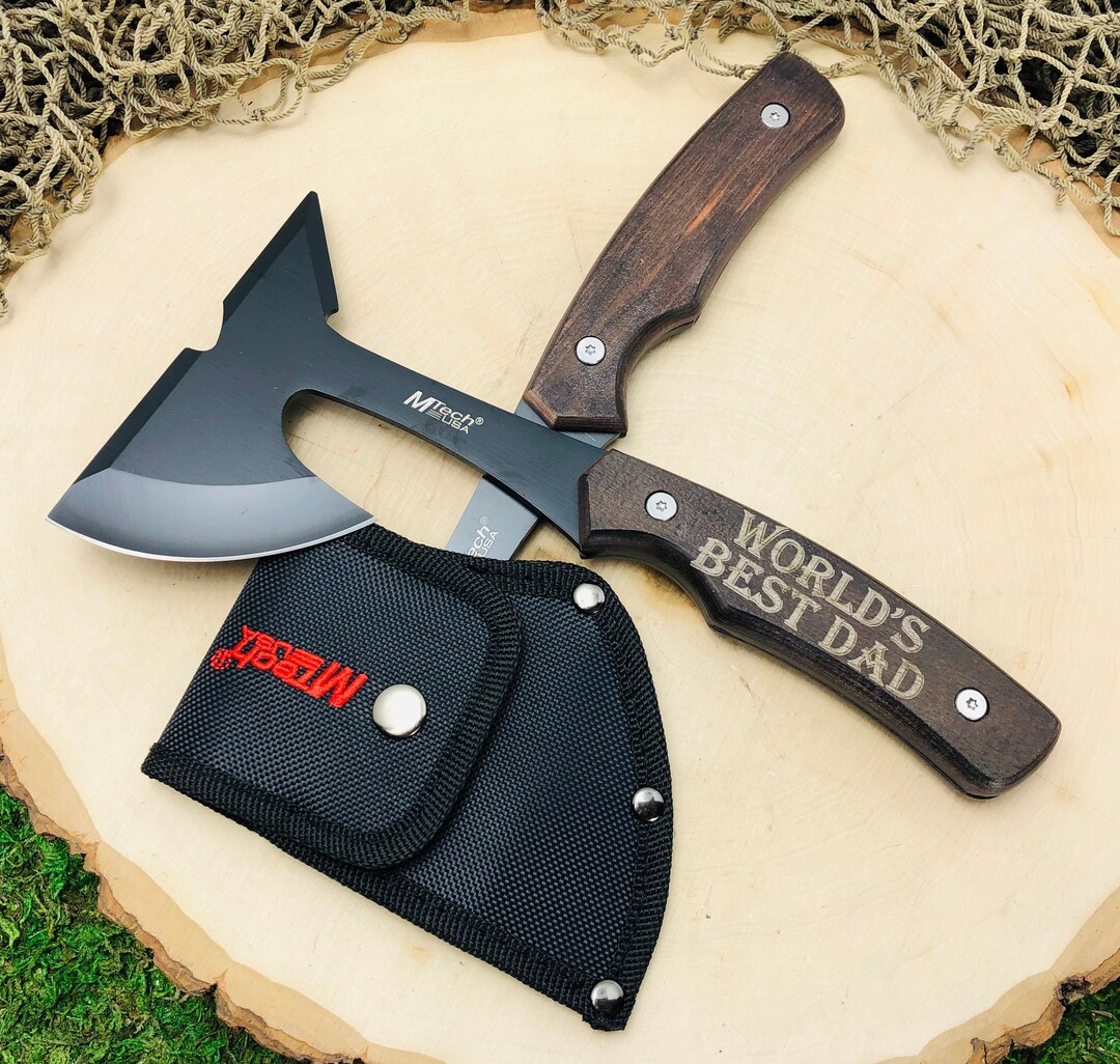 Personalized Axe: Engraved Camping Gift With Chocolate Brown Handle - Etsy