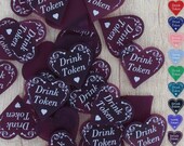 Drink Tokens Wedding Reception Party Favours Free Bar Event - Etsy UK