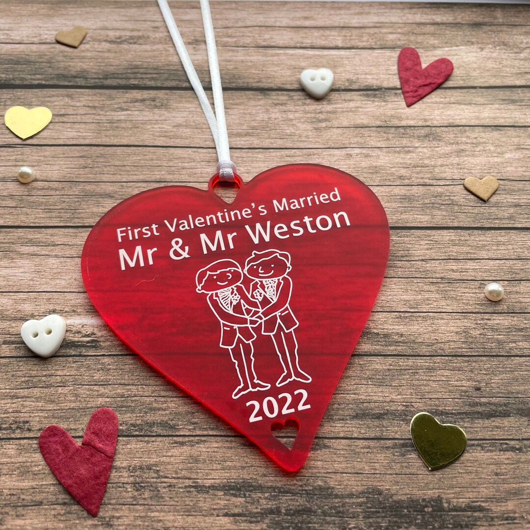 Mr & Mr First Valentines Married Husband 1st Valentines Day - Etsy
