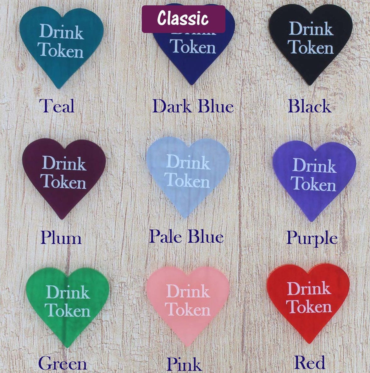 Drink Tokens Wedding Reception Party Favours Free Bar Event - Etsy