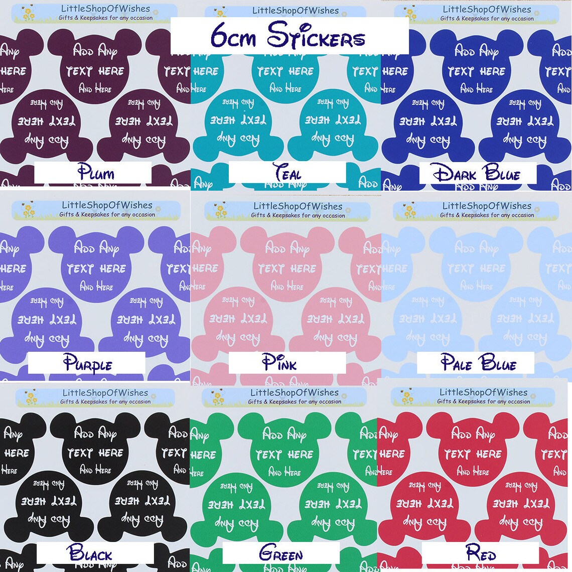 Fairy Tale Mouse Stickers Fairy Tale Wedding Mouse Head - Etsy UK