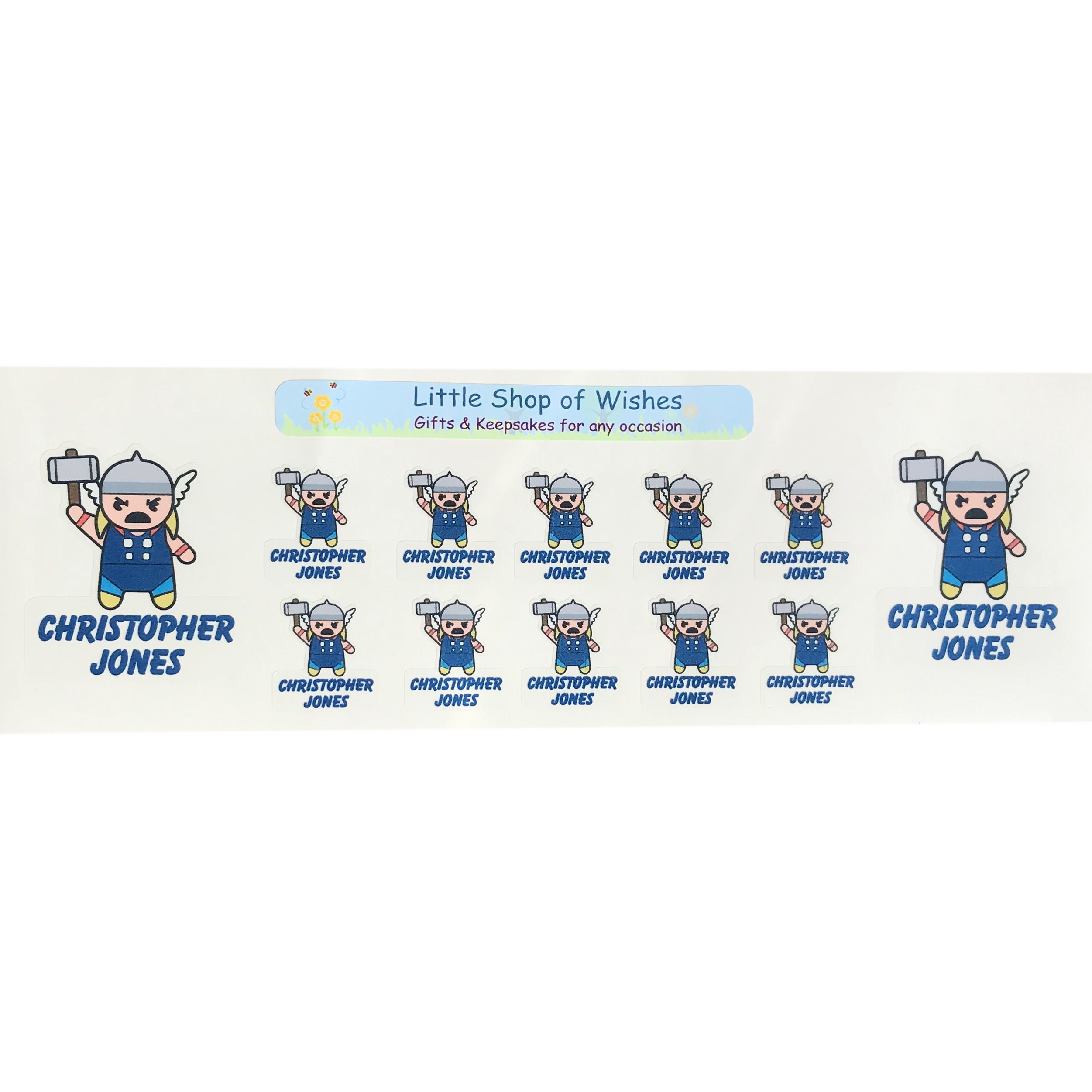 Personalised Boys Superhero Stickers Superheroes Vinyl Name | Etsy