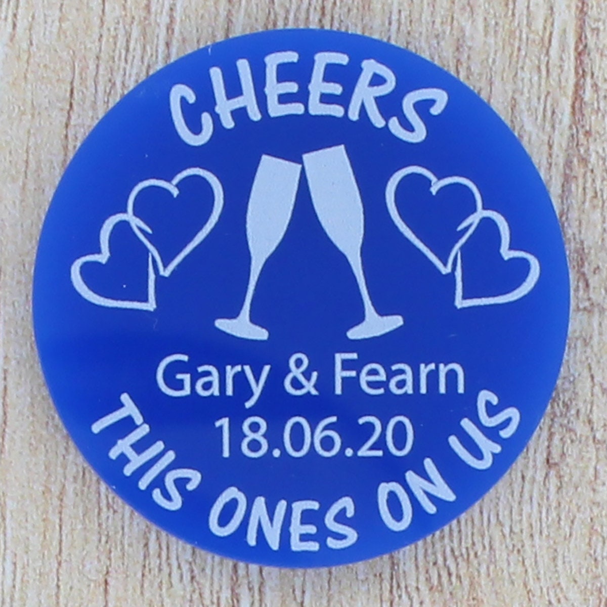 Personalised Drink Tokens Wedding Favours Guest Free Bar - Etsy