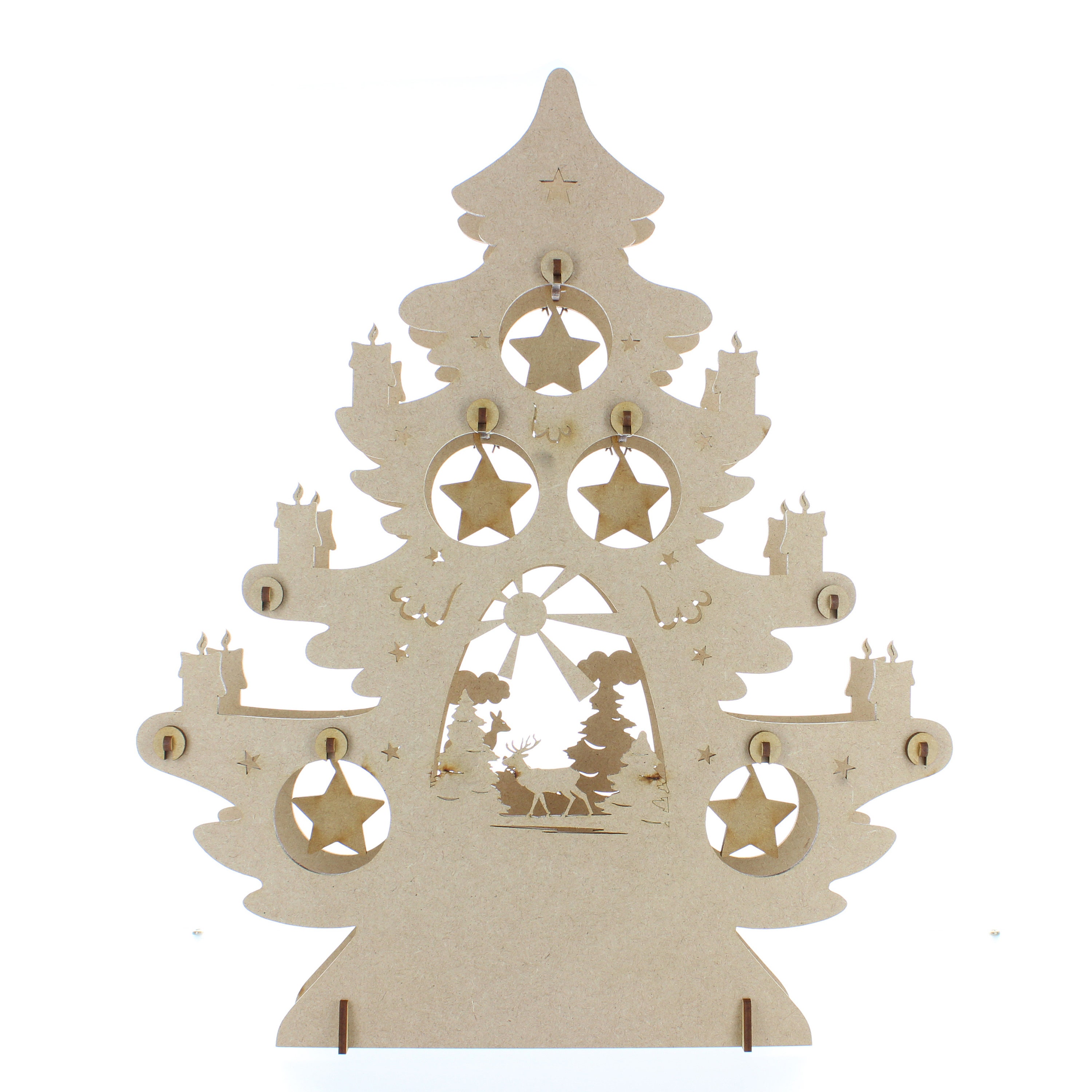 Personalised Christmas Tree Decorations Wooden MDF Family Tree | Etsy